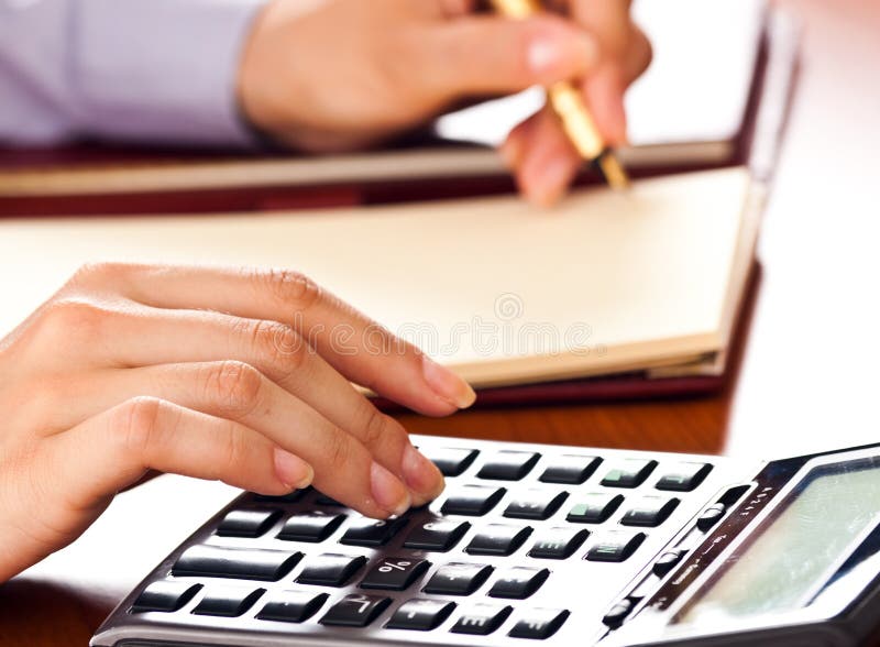 De boekhouding doen stock foto. Image of rekeningen, financiën - 20482526