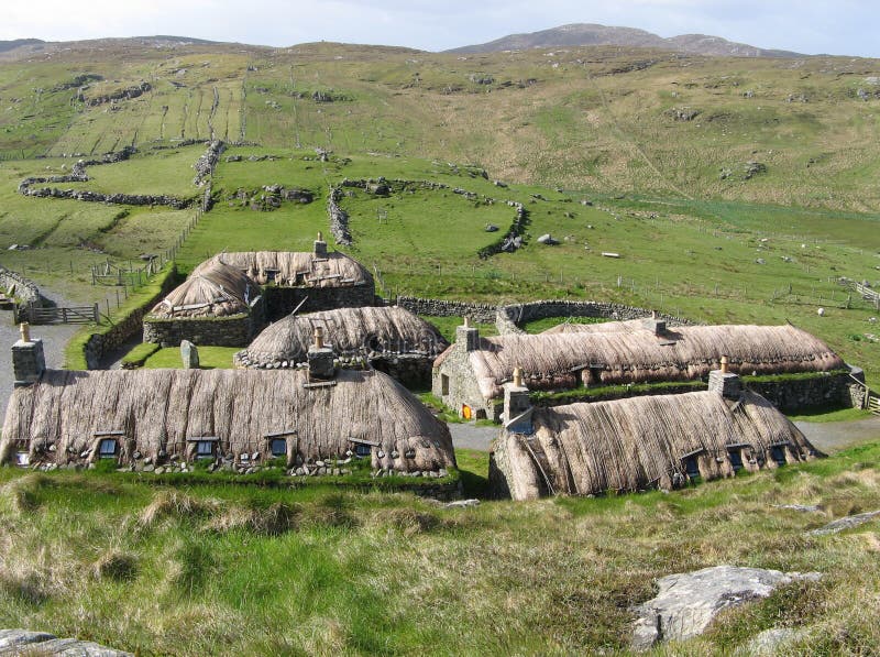 Het dorp van Blackhouse stock foto. Image of schotland - 2141304