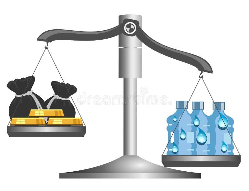 Water Als Schaars Product En Kostbare Hulpbron Vector Illustratie ...