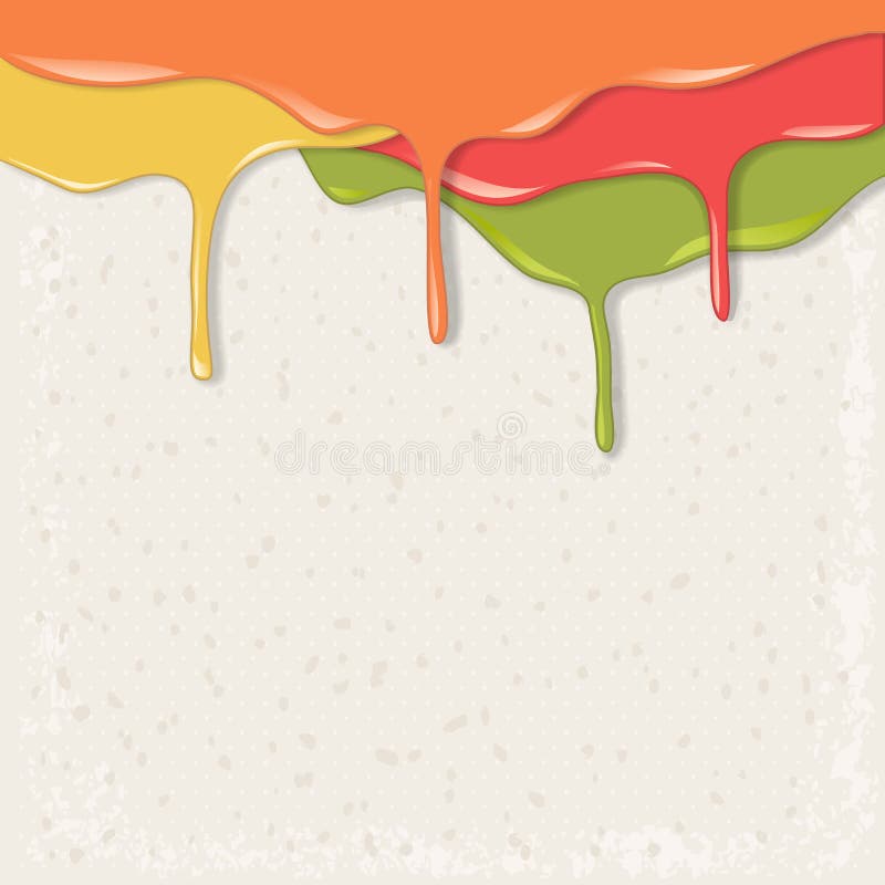 Het druipen van de verf vector illustratie. Illustration of bobbel ...