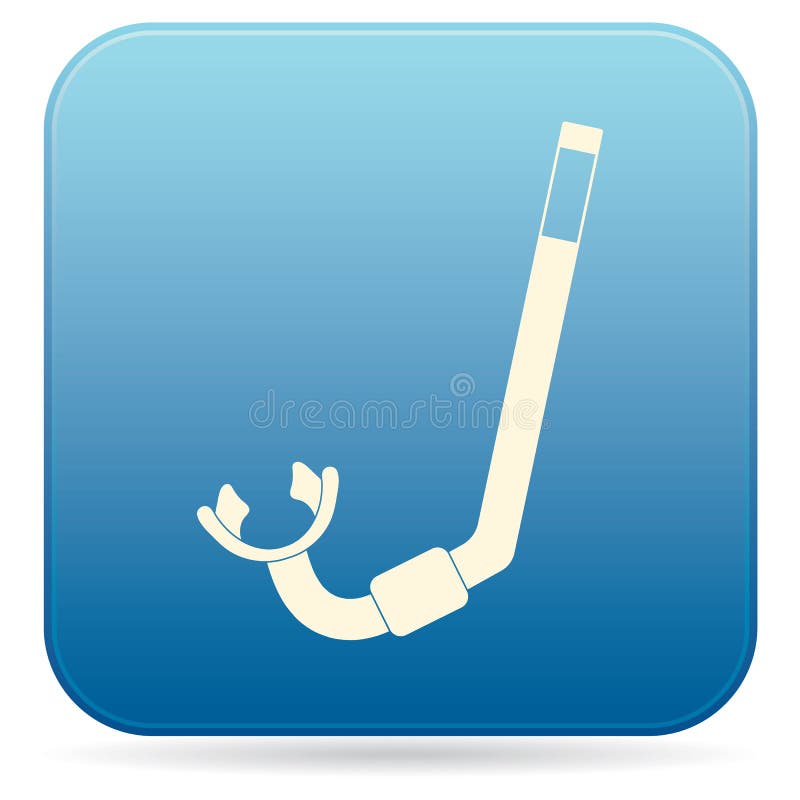 Het Duiken Snorkelt Pictogram Vector Illustratie - Illustration of ...