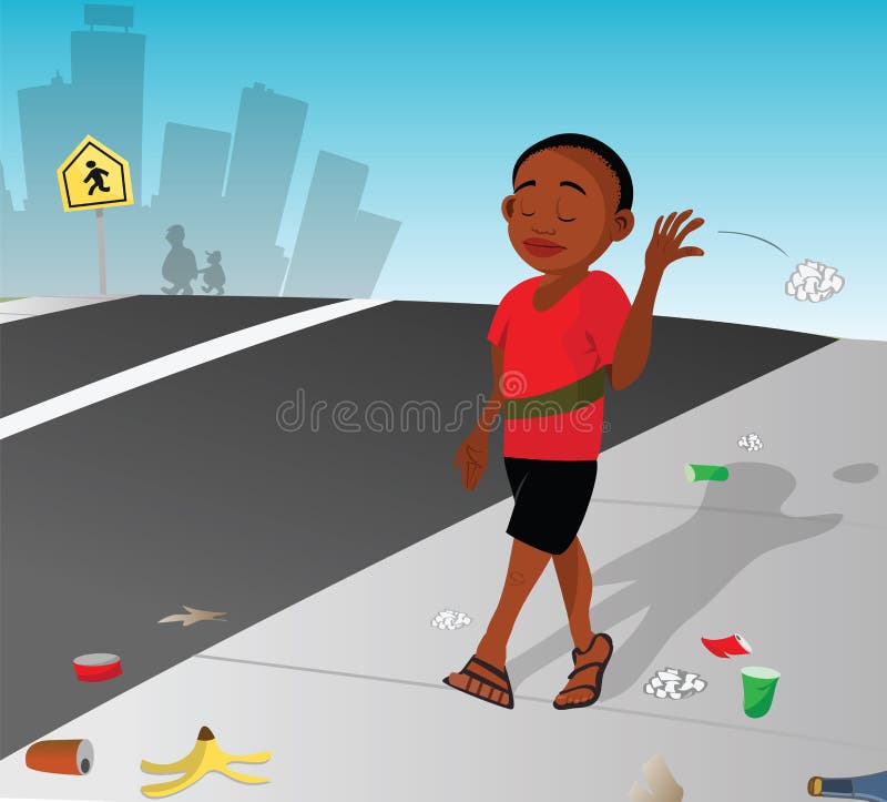 Het een rommel maken van vector illustratie. Illustration of afrikaans ...