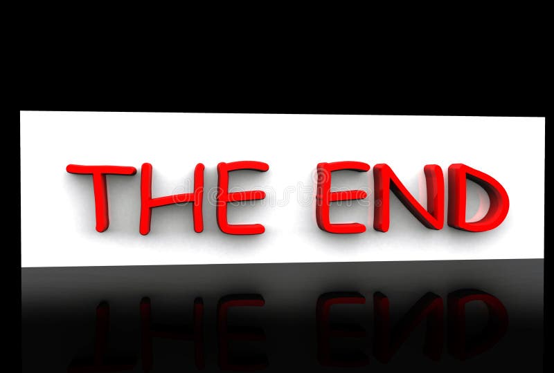 Het eind is dichtbij stock illustratie. Illustration of gevaar - 22694660