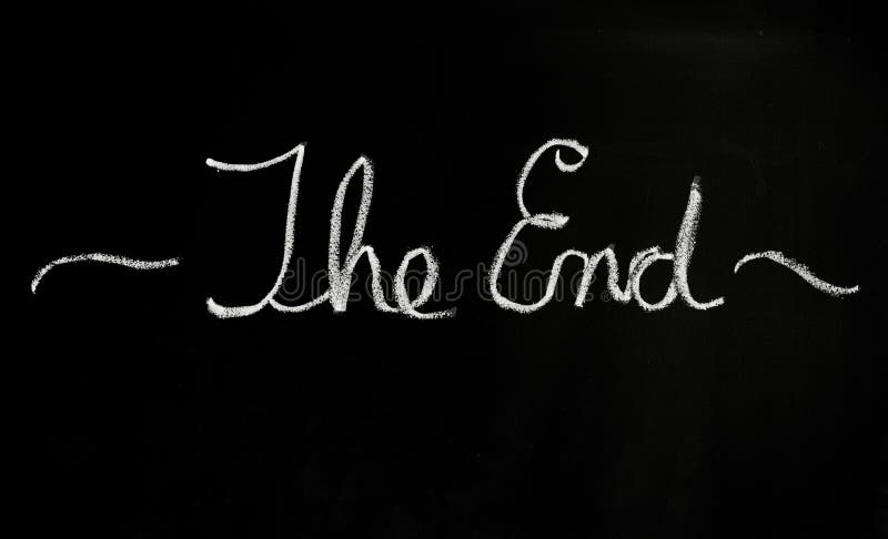 Het eind stock foto. Image of woorden, duur, brieven - 23179588