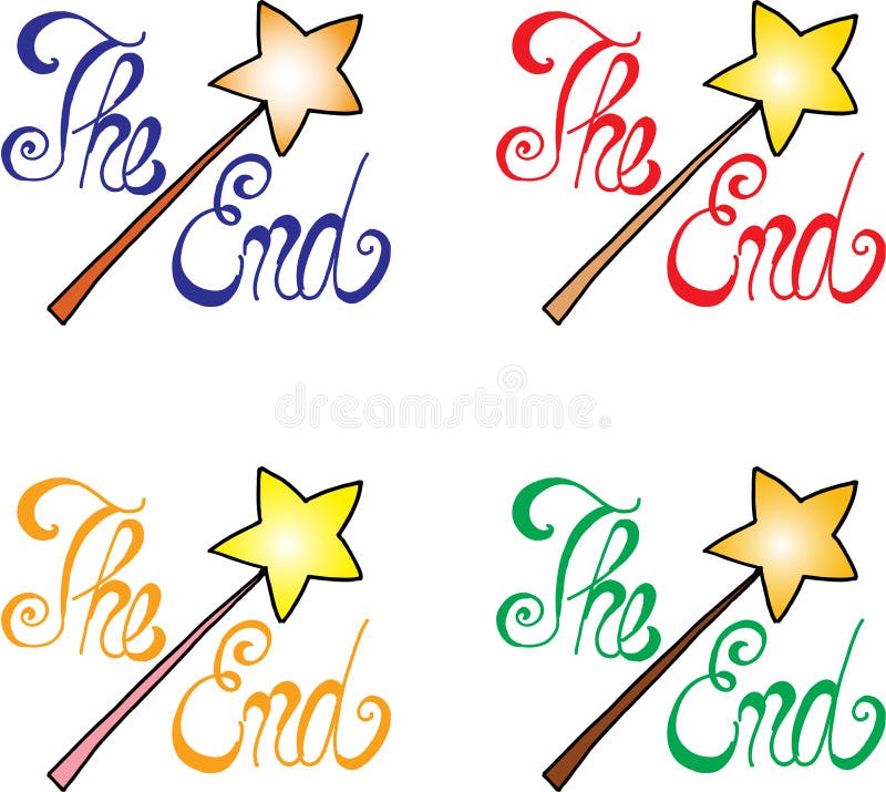 Het eind vector illustratie. Illustration of mythe, verschillend - 9782888