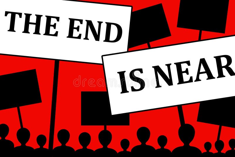 Het eind is dichtbij stock illustratie. Illustration of eind - 30377422