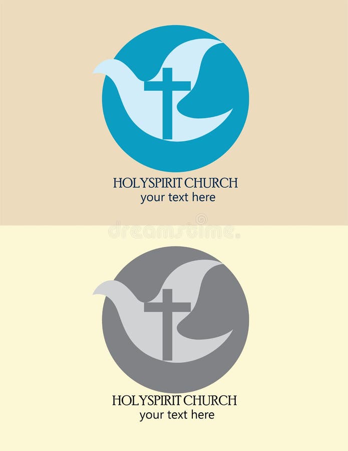 Het Embleem Van De Holyspiritkerk Vector Illustratie - Illustration of ...