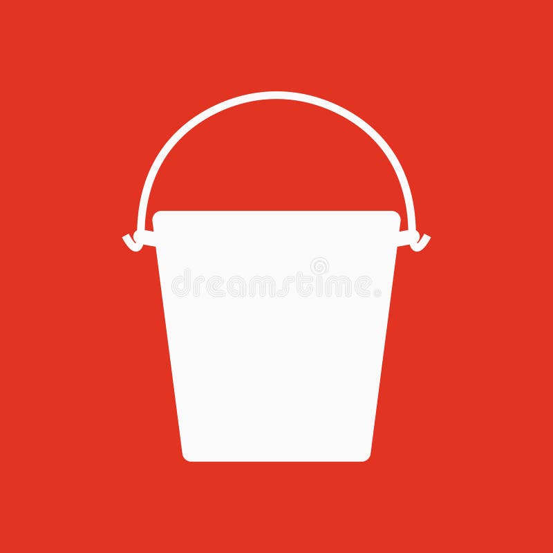 Het Emmerpictogram Emmer En Emmersymbool Vlak Vector Illustratie ...