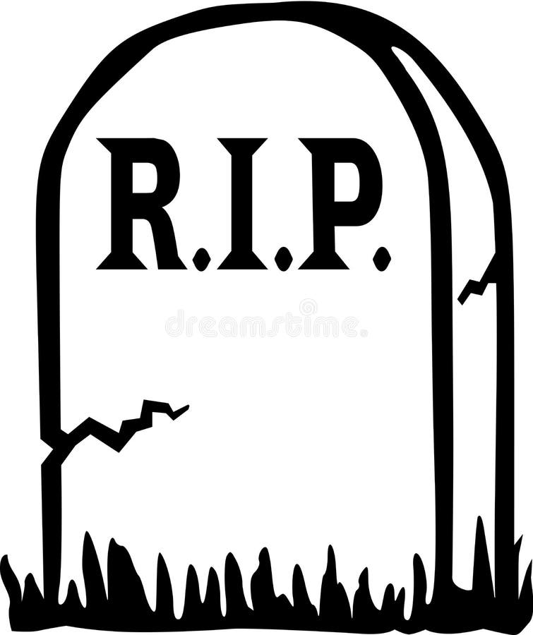 RIP-Graf vector illustratie. Illustratie bestaande uit gebroken - 38508547