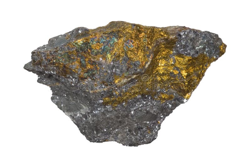 Het Erts Van Het Koper (Chalcopyrite) Stock Foto - Afbeelding bestaande ...