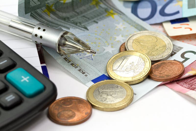 Het euro geld tellen stock foto. Image of zwart, financieel - 19441038