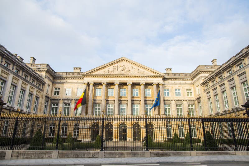 Het Federale Parlement Horizontaal Brussel - Stock Foto - Afbeelding ...