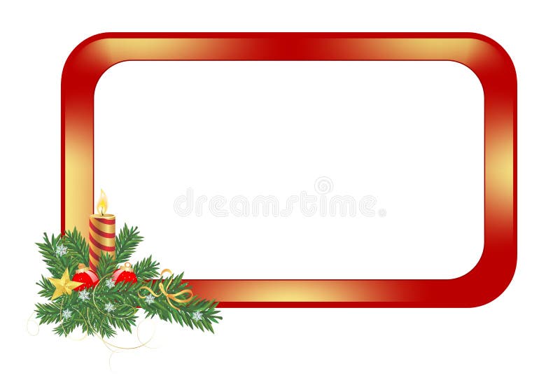 Het Frame Van Kerstmis, Cdr Vector Vector Illustratie - Illustration of ...