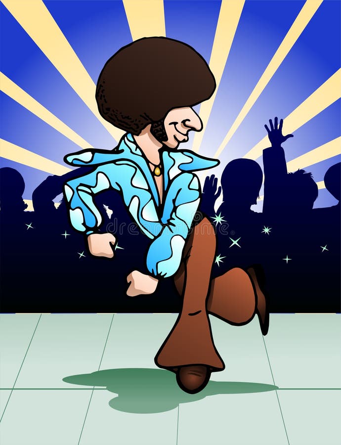 Het Funky danser dansen stock illustratie. Illustration of dans - 96560751