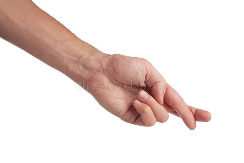 Handgebaar: Gekruiste Vingers Stock Afbeelding - Image of vinger ...
