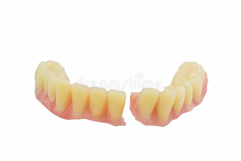 Het Gebroken Gebit Isoleert Stock Afbeelding - Image of snijmachine ...