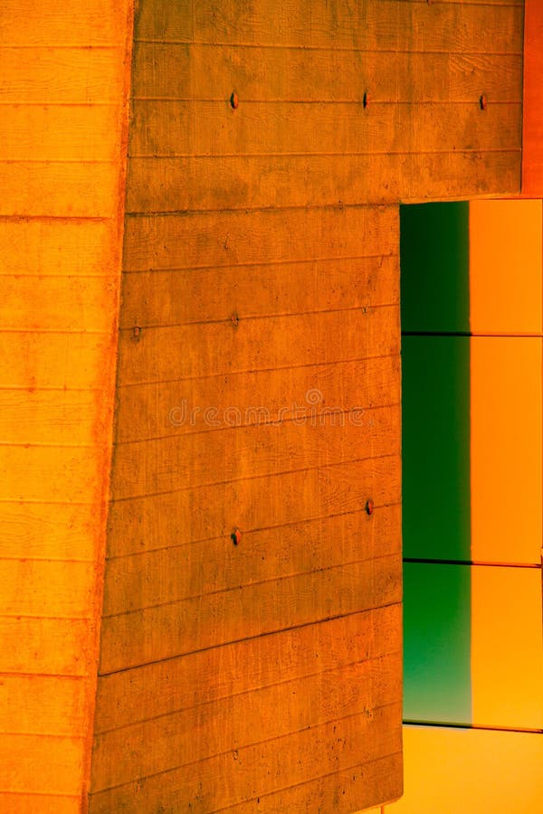 Het Gekleurde Cement Verschijnt Als Gebrandschilderd Glas Stock Foto ...