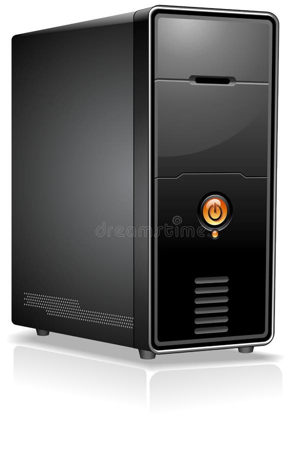 Computersysteem vector illustratie. Illustration of informatie - 14654926