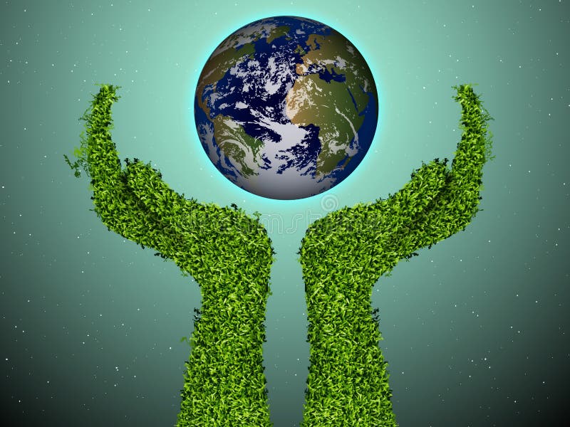 Het geven voor het milieu vector illustratie. Illustration of kromme ...