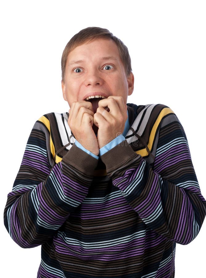 Het Gezicht Van De Verrassing Stock Afbeelding - Image of schreeuwen ...