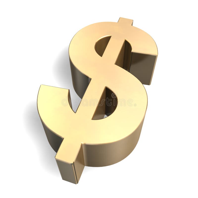 Sleutel Met Het Teken Van De Dollar Als Symbool Voor Geld of Rijkdom ...