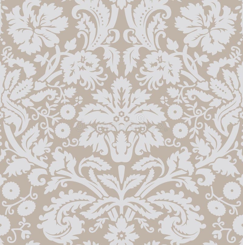 Het Grijze Beige Van Het Behang Stock Illustratie - Illustration of ...