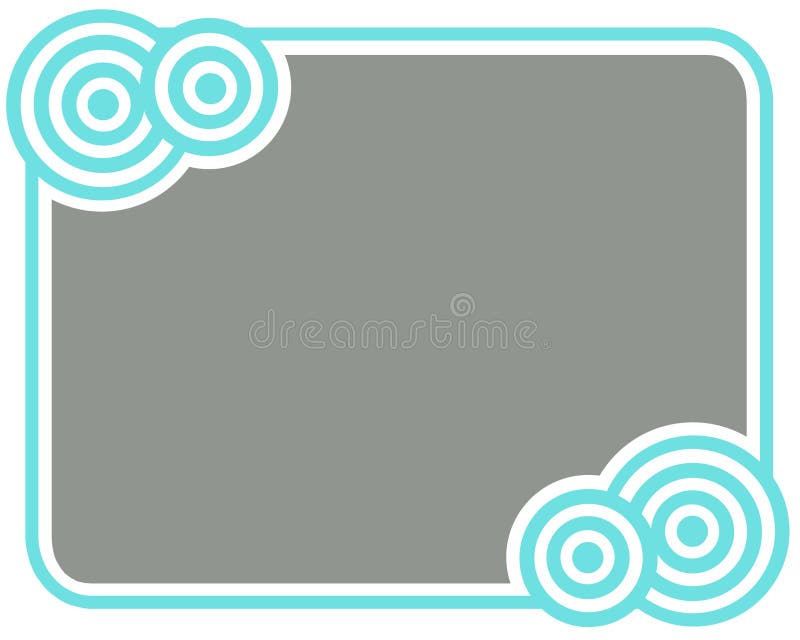 Het Grijze Frame Van De Cirkel Stock Illustratie - Illustration of ...