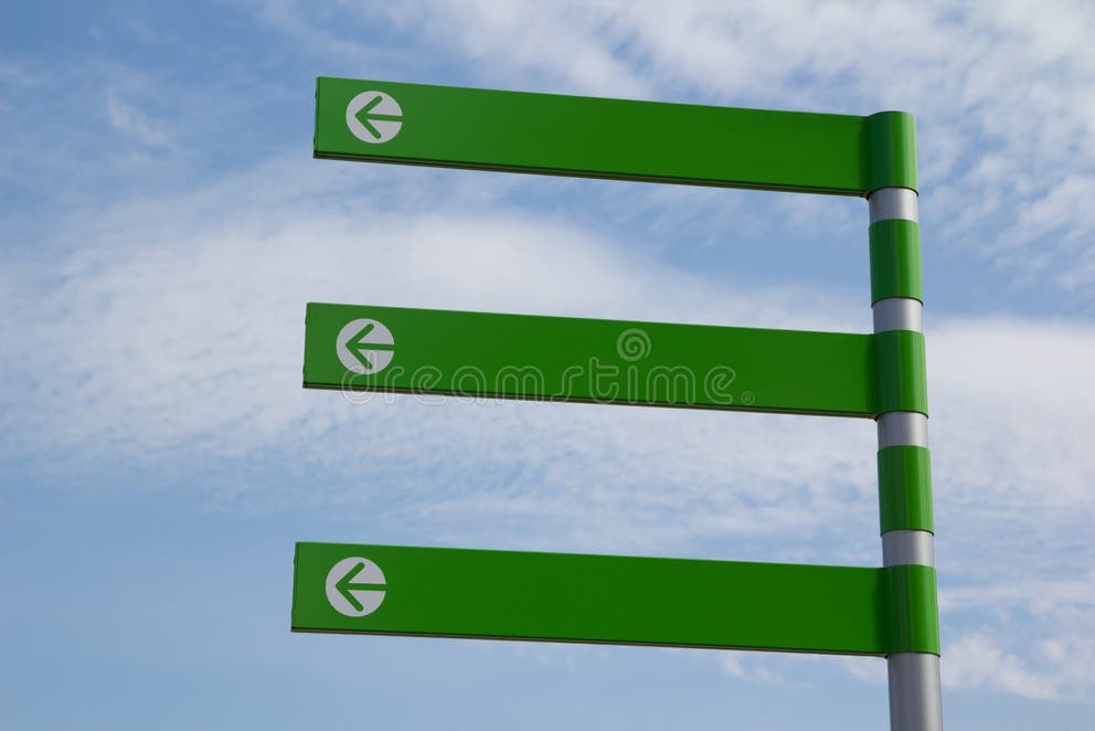 Groene Pijl stock afbeelding. Image of kaart, exemplaar - 21084285