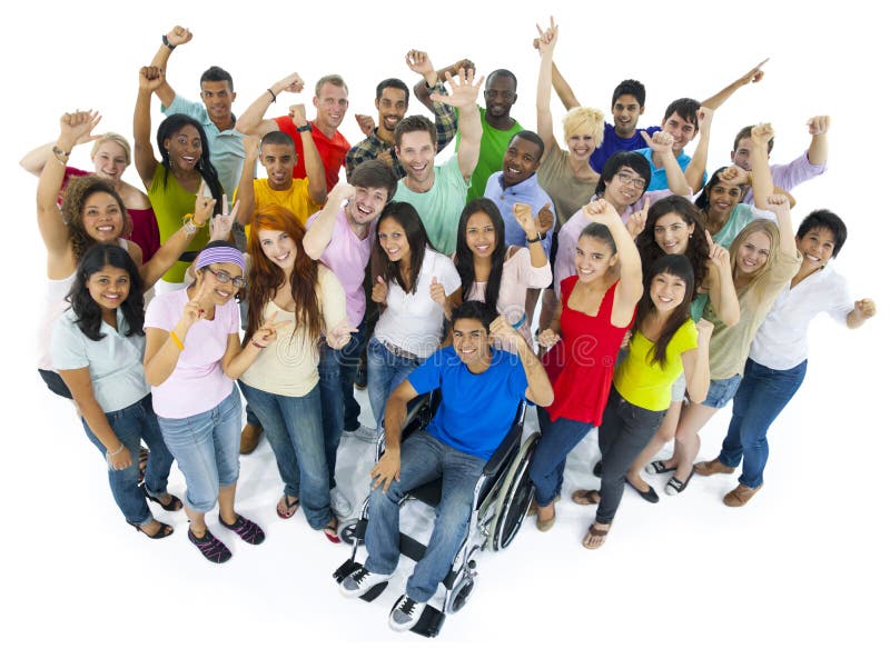 Het Grote Groep Mensen Vieren Stock Foto - Image of aantrekkelijk ...