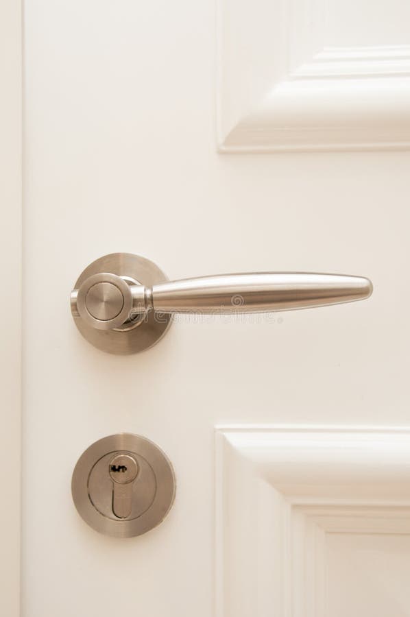 Het Handvat En Het Slot Van De Deur Stock Afbeelding - Image of begrip ...