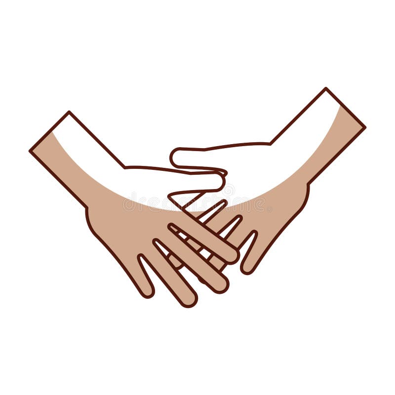 Het Helpen Van Handen Menselijk Pictogram Vector Illustratie ...