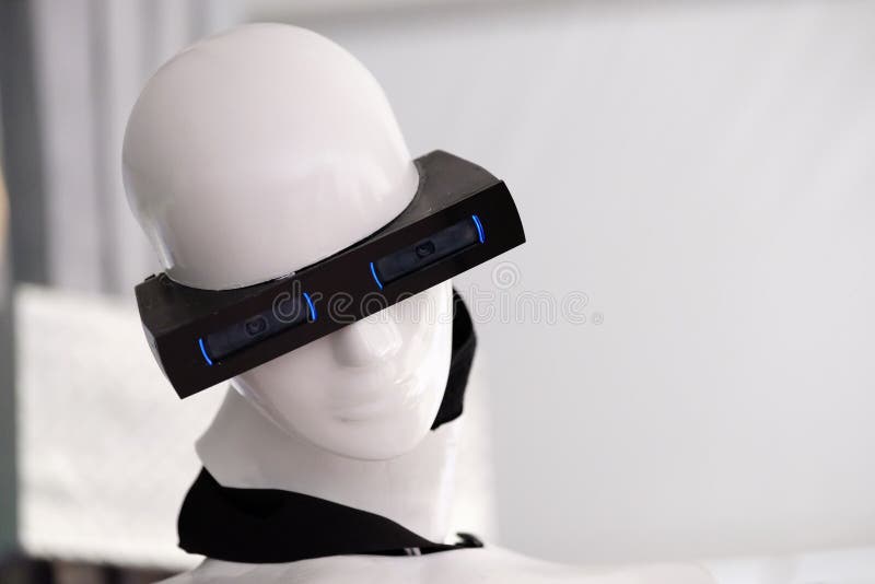 Hoofd van een Robot stock afbeelding. Image of technologie - 25534677