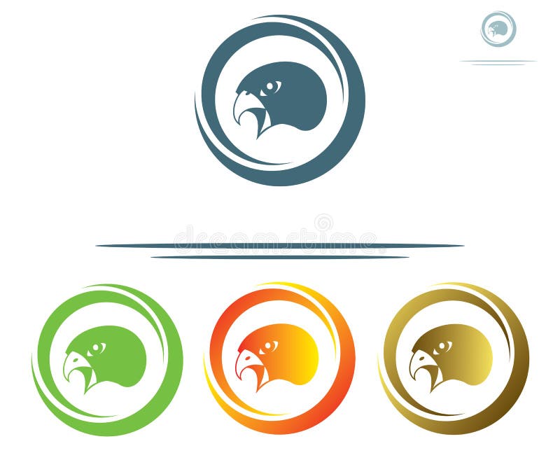 Het Hoofdsymbool Van De Valk Vector Illustratie - Illustration of ...