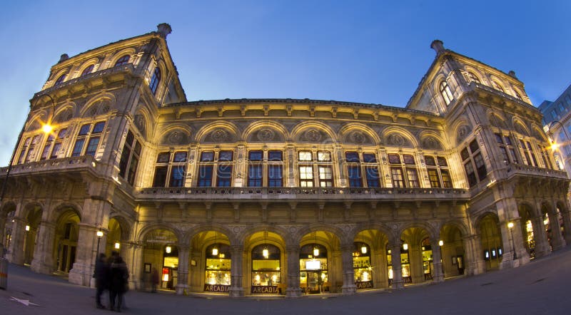 Het Huis Van De Opera, Wenen, Oostenrijk Stock Foto - Image of plaats ...