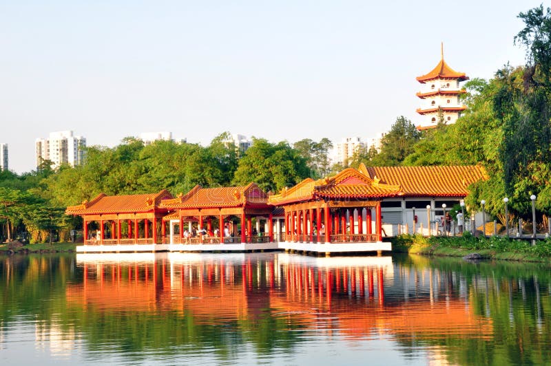 Het Huis Van De Thee, Chinese Tuin Stock Afbeelding - Image of ...