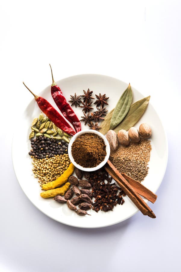 Het Indische Poeder Van Garam Masala/Indische Kruidmengeling Stock ...