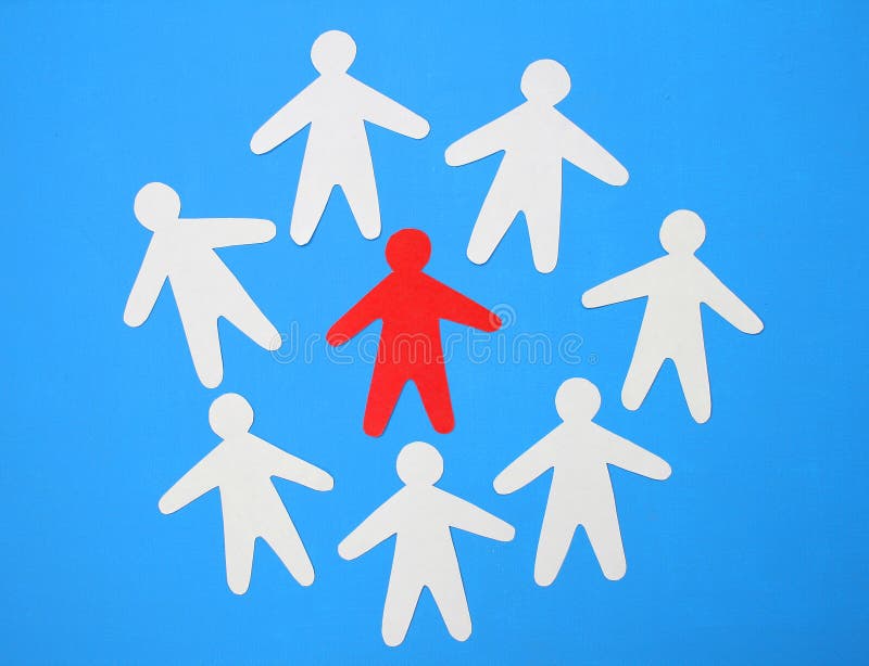 Het individu. stock illustratie. Illustration of vriendschap - 6497169