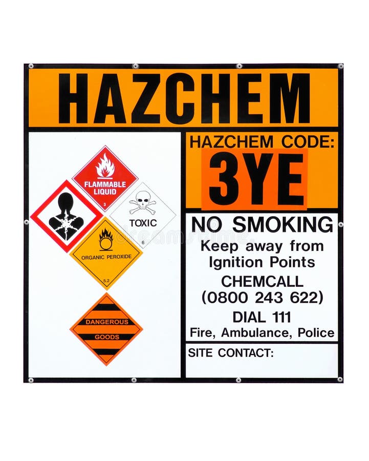 Waarschuwingsbord Voor Industriële Gevaren Stock Foto - Image of ...