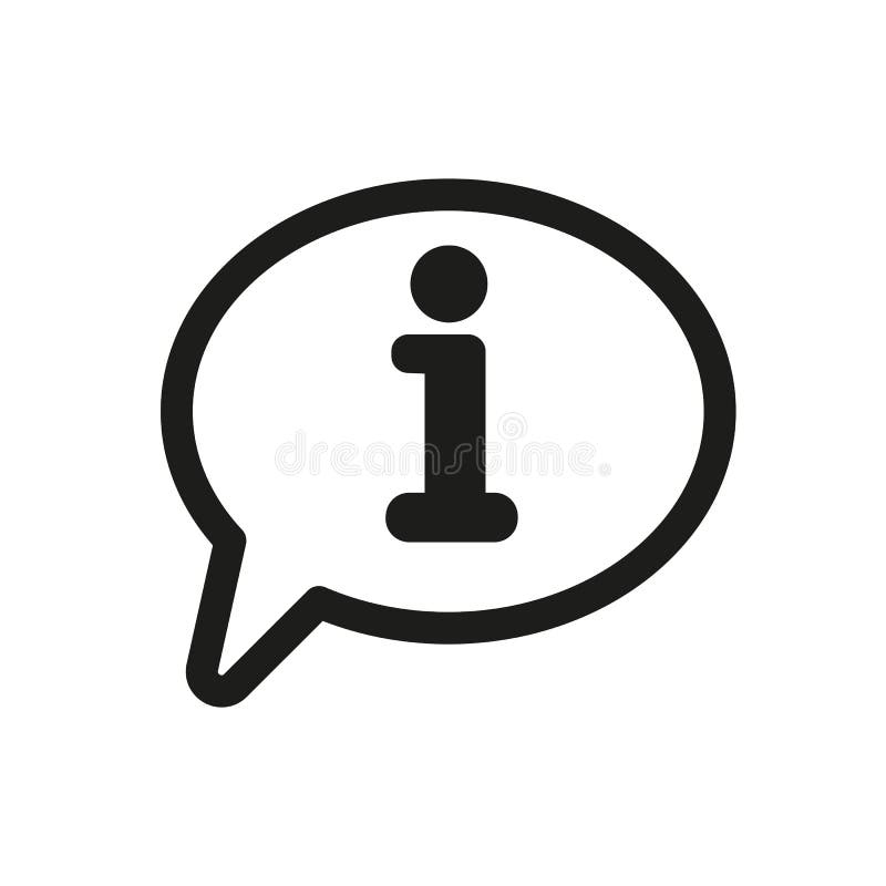 Het Informatiepictogram Informatie En Faq Symbool Vlak Vector ...