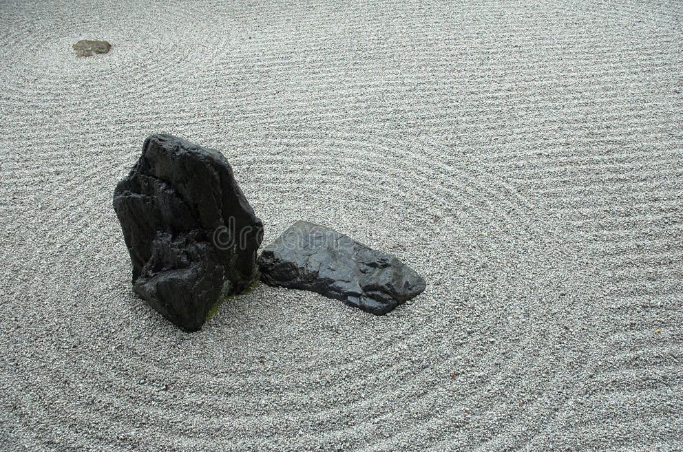 Het Japanse Detail Van De Rotstuin Stock Foto - Image of overzees ...