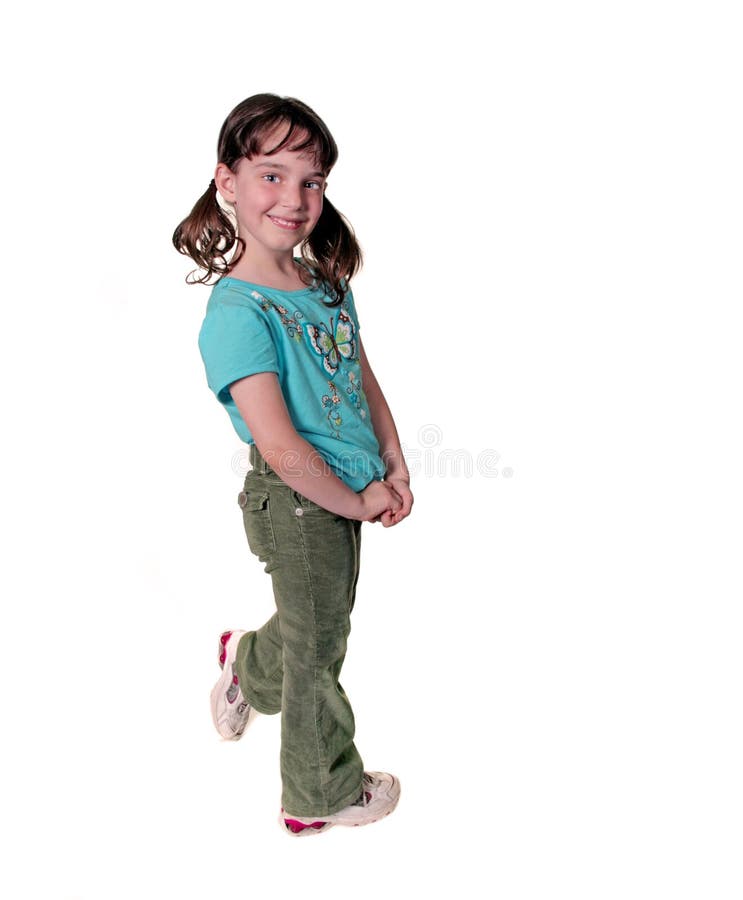 Het Jonge Kind Van De Leeftijd Van De School Bij Het Witte Glimlachen ...