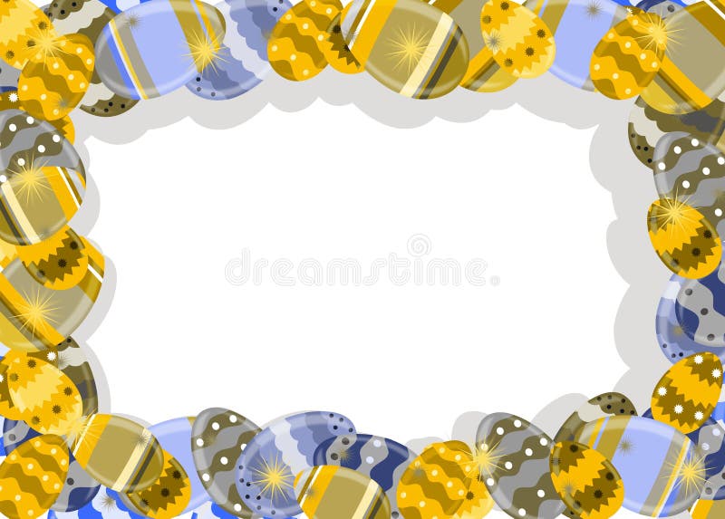 Het kader van Pasen stock illustratie. Illustration of gelukkig - 18583871