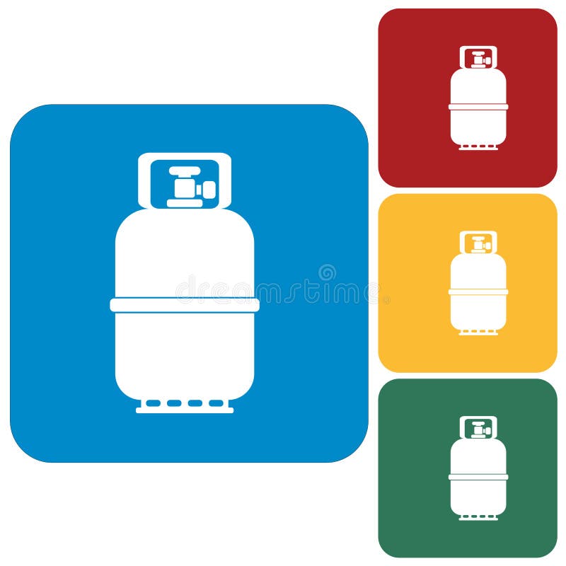 Het Kamperen Het Pictogram Van De Gasfles Vector Illustratie ...
