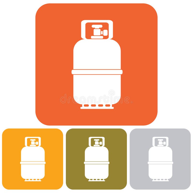 Het Kamperen Het Pictogram Van De Gasfles Vector Illustratie ...