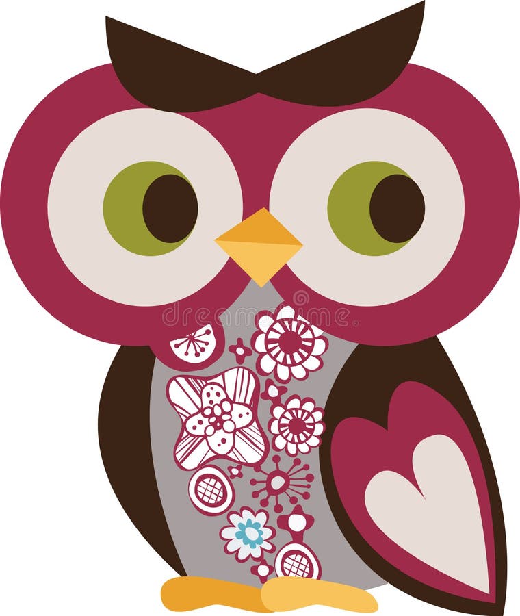 Het karakter van de uil stock illustratie. Illustration of doden - 9014334