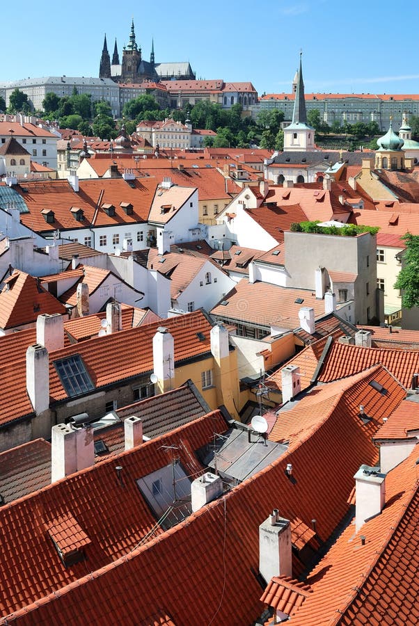 Het Kasteel Van Praag, Praag (Prazsky Hrad) Stock Foto - Image of vitus ...
