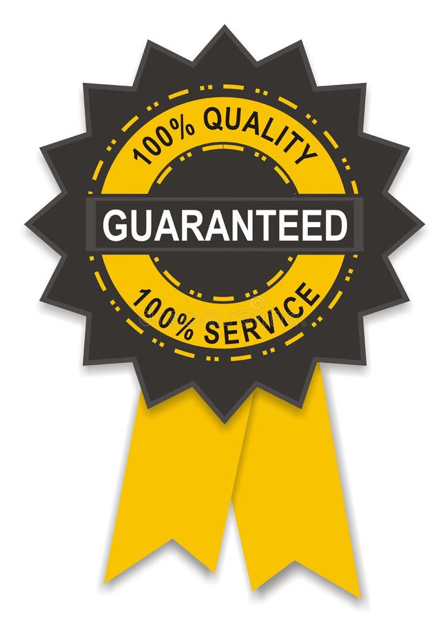 Garantiebadge stock illustratie. Illustration of computer - 9083878