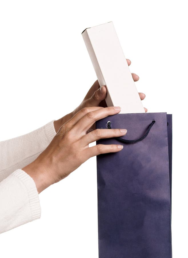 Het Krijgen Van of Het Geven Van Een Gift Stock Foto - Image of doos ...