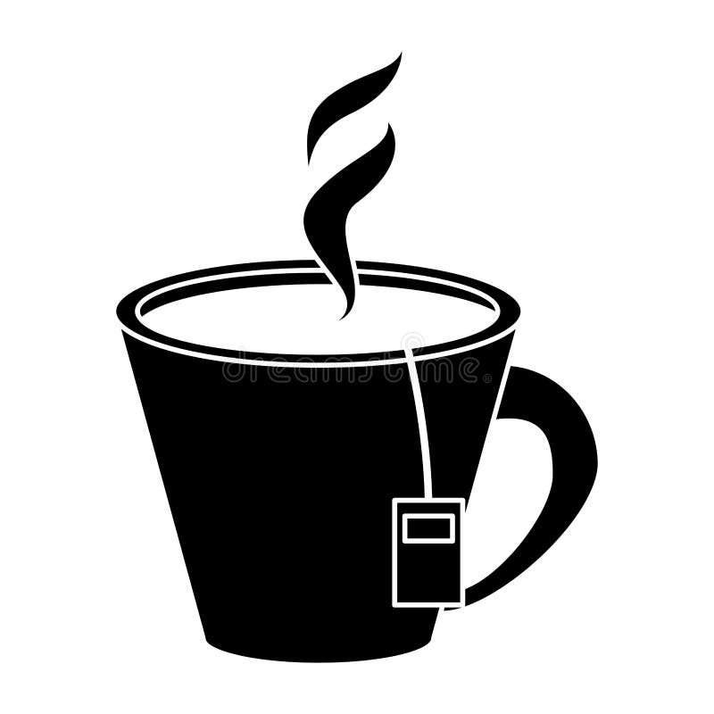 Het Kruid Aromatisch Pictogram Van De Thee Heet Kop Vector Illustratie ...