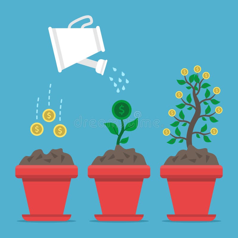 Het Pictogram Met De Hand Getekende Tekening Van Het Groeiende Doedle ...